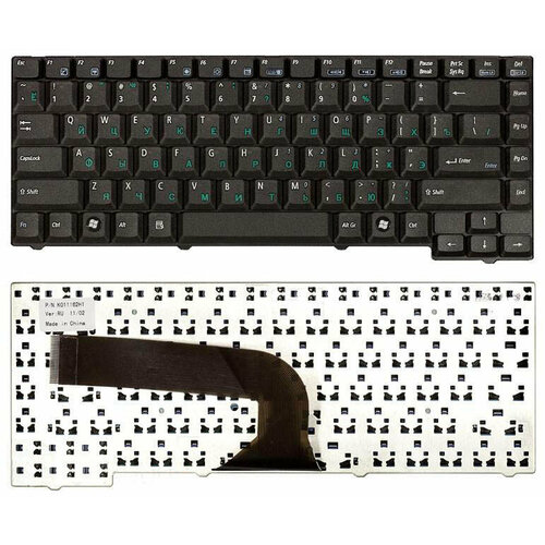 Клавиатура для Asus NSK-U500R, русская, черная
