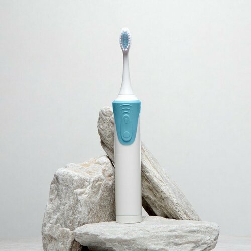 Luazon Home Электрическая зубная щётка Luazon LP-009, вибрационная, 8500 дв/мин, 4 насадки, 2хАА, синяя