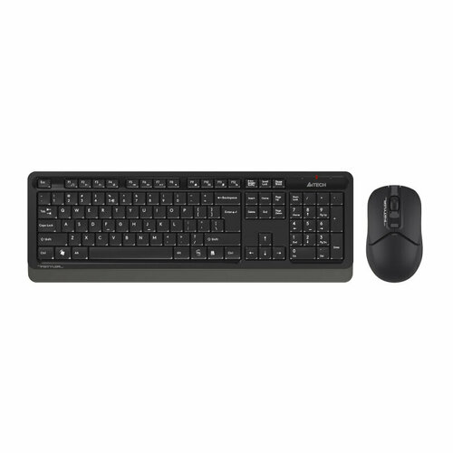 Набор клавиатура+мышь A4Tech Fstyler (FG1012 BLACK) клав: черн/сер мышь: черн, 1729906