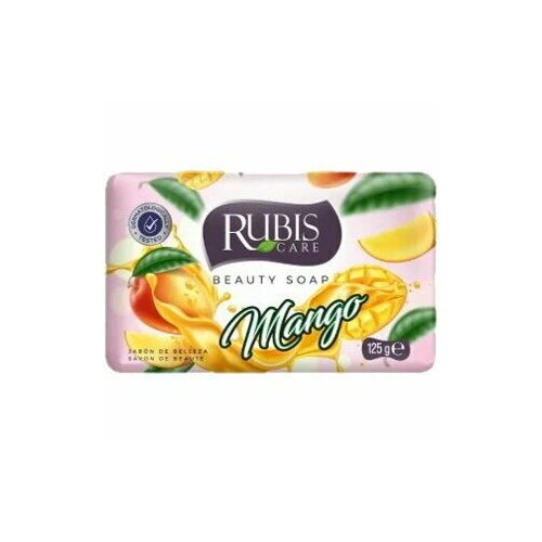 Мыло твердое RUBIS туалетное, манго, 125 г