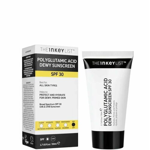 The INKEY List Polyglutamic Acid Dewy Sunscreen SPF 30 солнцезащитный крем