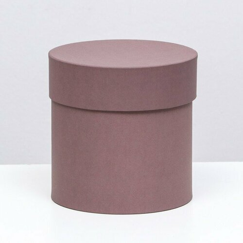 Шляпная коробка кофейная, 13 х 13 см (комплект из 6 шт)