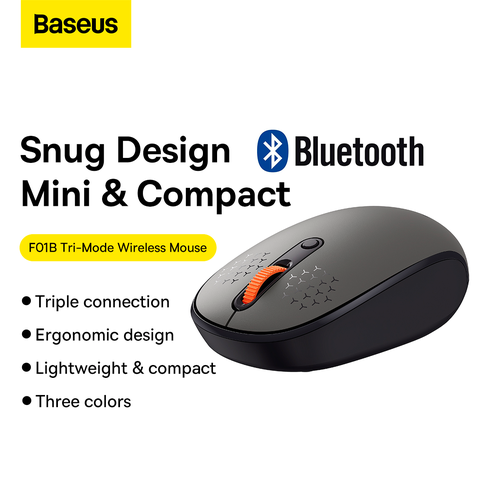 Беспроводная мышь Baseus F01B TRI-MODE Bluetooth (B01055503833-00) серый