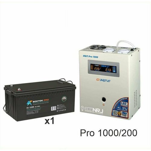 Энергия PRO-1000 + Аккумуляторная батарея восток PRO СХ-12200