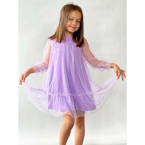 Платье, размер 32(110-116), фиолетовый