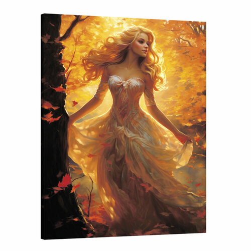Интерьерная картина 50х70 "Эльфийская осень"