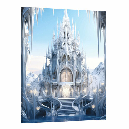 Интерьерная картина 50х70 "Эльфийская зима"