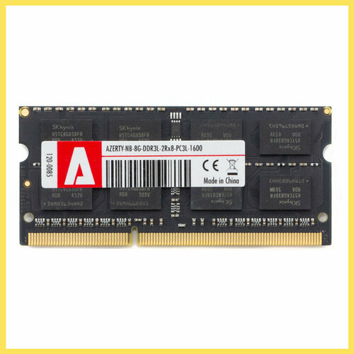 Оперативная память SODIMM 8 Gb Azerty DDR3L 2Rx8 PC3L-1600