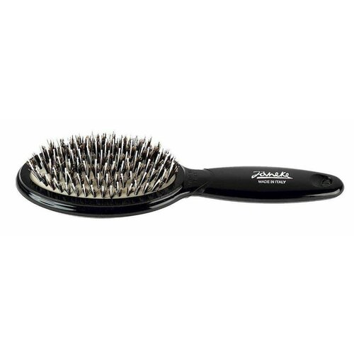 Расческа | Janeke Oval Hair Brush With Bristles and Nylon Reinforcement Small |