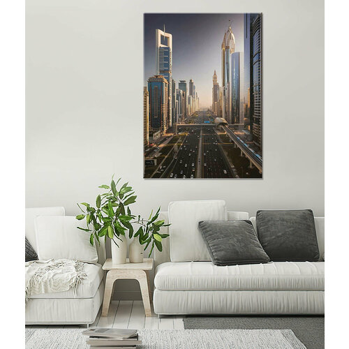 Картина/Картина на холсте/Картина на холсте для интерьера/Картина на стену/Городской пейзаж: Дубай (3) - Urban Landscape: Dubai (3) 40х60