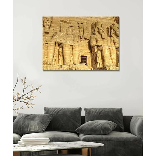Картина/Картина на холсте для интерьера/Картина на стену/Картина для кухни/ - Египет/Храм Рамзеса II в Абу-Симбеле (3) 50х70
