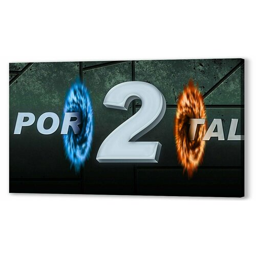 Плакат, постер на холсте Portal 2. Размер 21 х 30 см
