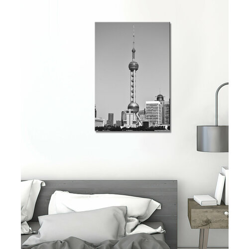 Картина/Картина на холсте для интерьера/Картина на стену/Картина для кухни/ -Китай небоскребы 43 30х40