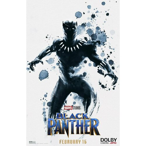 Плакат, постер на бумаге Черная Пантера (Black Panther, 2018г). Размер 60 х 84 см