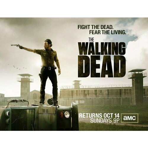 Плакат, постер на бумаге Ходячие мертвецы (The Walking Dead), Эрнест Р. Дикерсон, Грег Никотеро, Гай Ферленд. Размер 30 х 42 см