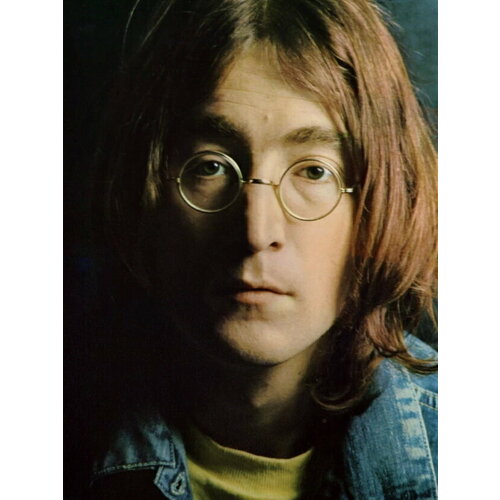 Плакат, постер на бумаге The Beatles/Битлз: Джон Леннон/музыкальные/поп исполнитель/артист/поп-звезда/группа. Размер 21 х 30 см