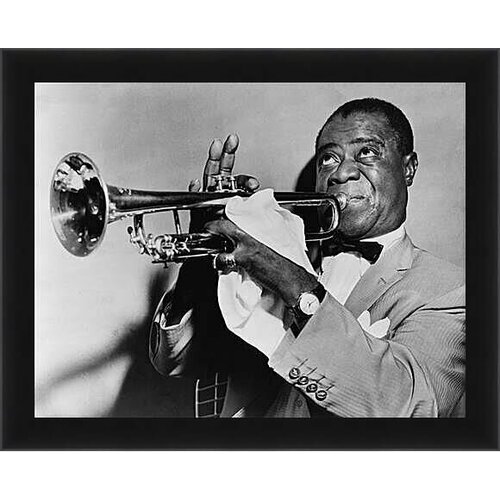 Плакат, постер на холсте Louis Armstrong-Луи Армстронг. Размер 21 х 30 см