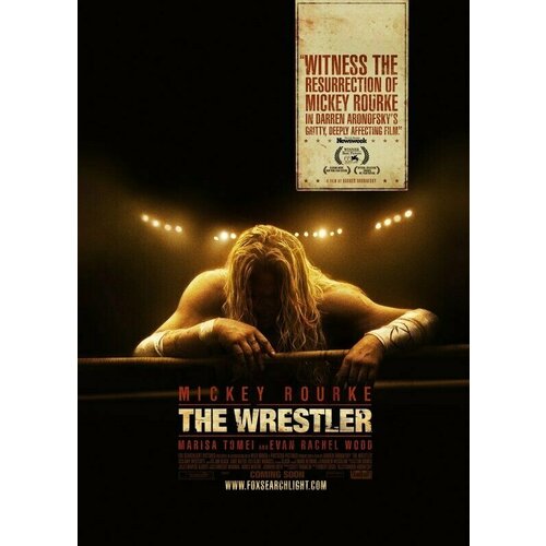 Плакат, постер на бумаге Рестлер (The Wrestler), Даррен Аронофски. Размер 60 х 84 см