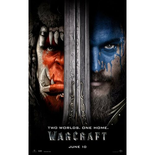 Плакат, постер на бумаге Варкрафт (Warcraft, 2016г). Размер 30 х 42 см
