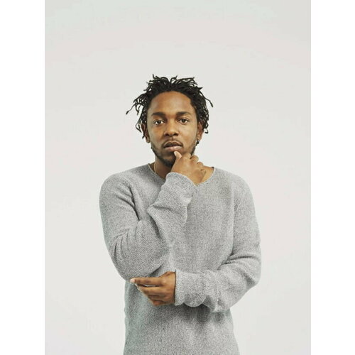 Плакат, постер на холсте Kendrick Lamar/Кендрик Ламар/музыкальные/поп исполнитель/артист/поп-звезда/группа. Размер 60 х 84 см