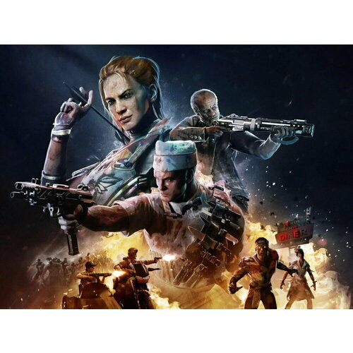 Плакат, постер на бумаге Call Of Duty/игровые/игра/компьютерные герои персонажи. Размер 60 на 84 см