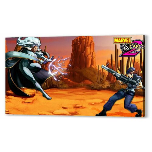 Плакат, постер на бумаге Marvel Vs. Capcom 2. Размер 30 х 42 см