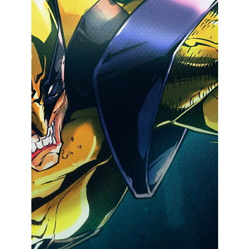 Плакат, постер на бумаге Wolverine (Модульные постеры)-2/Россомаха/искусство/арт/абстракция/творчество. Размер 21 х 30 см