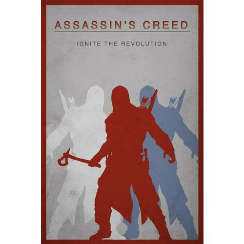 Плакат, постер на бумаге Assassins Creed, Кредо ассасина. Размер 21 х 30 см