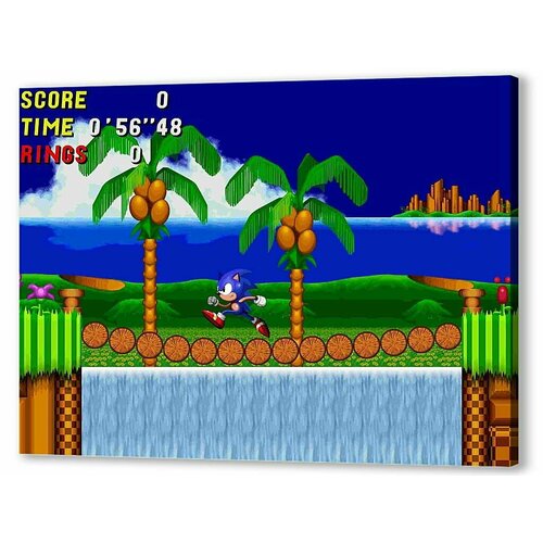 Плакат, постер на бумаге Sonic The Hedgehog 2. Размер 21 х 30 см