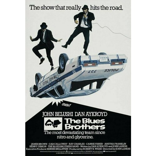 Плакат, постер на бумаге Братья Блюз (The Blues Brothers), Джон Лэндис. Размер 21 х 30 см