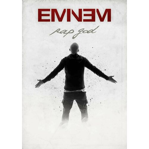 Плакат, постер на бумаге Эминем (Eminem). Размер 21 на 30 см