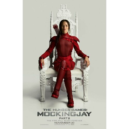 Плакат, постер на холсте The Hunger Games/Голодные игры. Размер 60 х 84 см