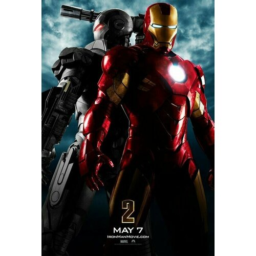 Плакат, постер на бумаге Железный человек 2 (Iron Man 2), Джон Фавро, Кеннет Брана. Размер 21 х 30 см