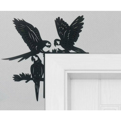 Панно 30х30 см 2 шт "Рио" декоративное настенное чёрное, декор на стену, картина