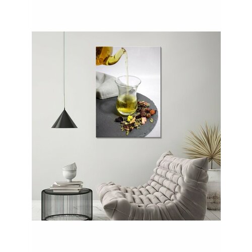 Картина на холсте с подрамником Зеленый чай3 40х60