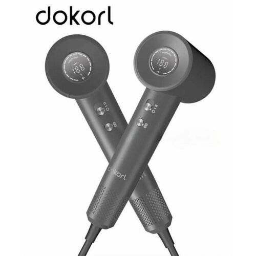 Xiaomi/ Dokorl/ Фен для волос/ Фен для волос с ионизацией/ Фен с LED дисплеем/ Viestore