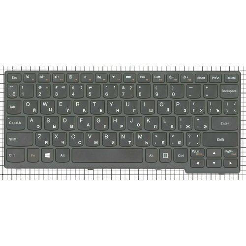 Клавиатура для ноутбука Lenovo Ideapad Yoga 11S, S210, S20-30, Flex 10, MP-12U16GB-686, NSK-BK0ST, черная c рамкой, код mb008070