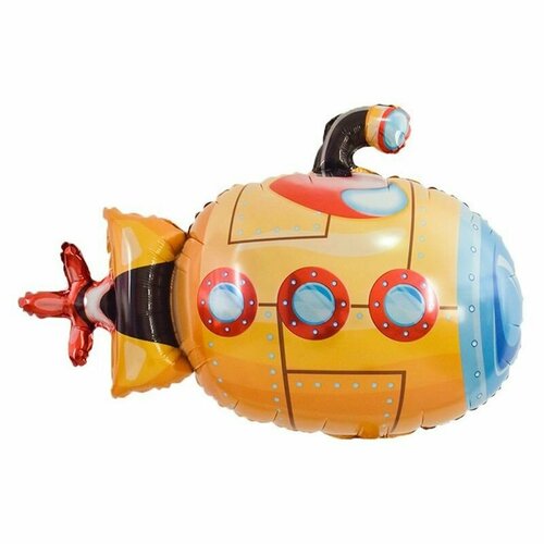 Воздушный шар фольгированный, большая фигура Подводная Лодка, 36 дюймов (91 см)