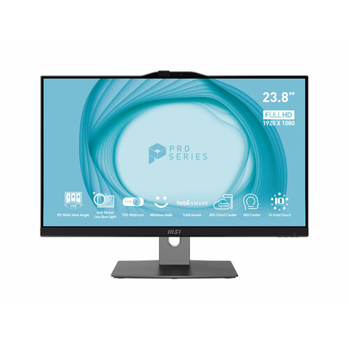 Моноблок AIO MSI PRO AP243TP 12M-063RU 9S6-AE1011-063 (23.8", Core i7 12700, 16 ГБ/ SSD 512 ГБ, UHD Graphics 770) Черный