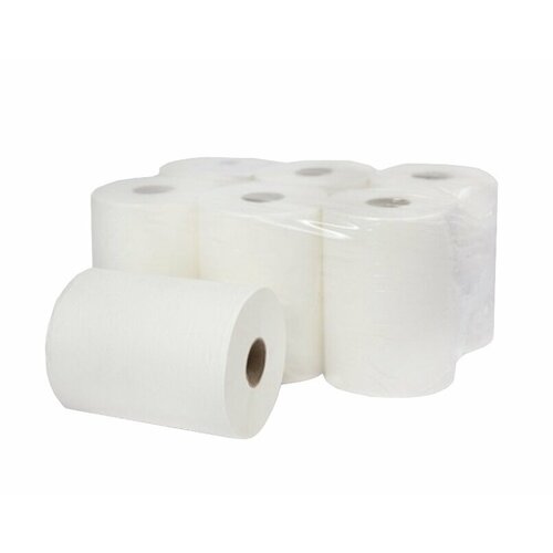 Полотенца бумажные Jasmin 1 слойные, 6 рулонов в упаковке, 20х25 см, 160 м (П160201)