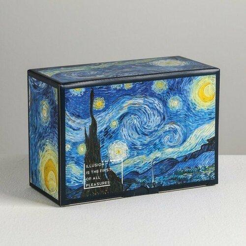 Коробка‒пенал, упаковка подарочная, «Ван Гог», 22 х 15 х 10 см (комплект из 13 шт)