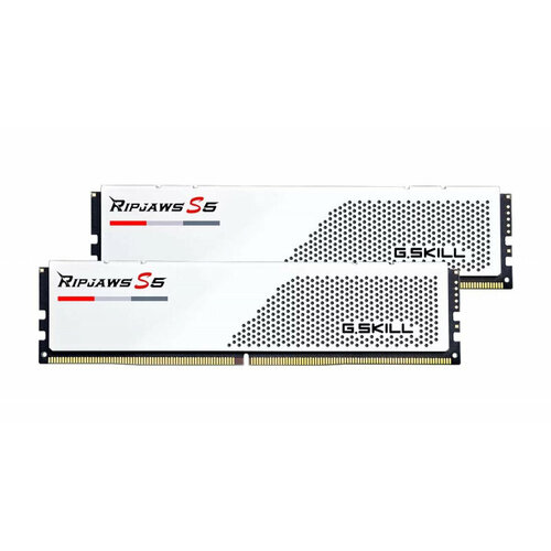 Оперативная память G.skill DDR5 Ripjaws S5 64GB (2x32GB) 6000MHz CL30 (30-40-40-96) 1.4V (F5-6000J3040G32GX2-RS5W) White