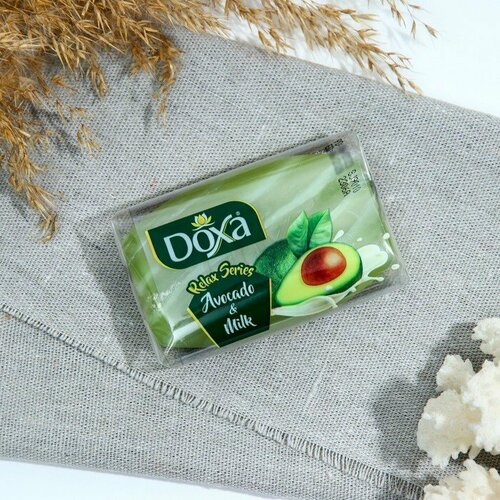 Мыло туалетное Doxa Relax series Avocado&Milk, 80 г (комплект из 12 шт)