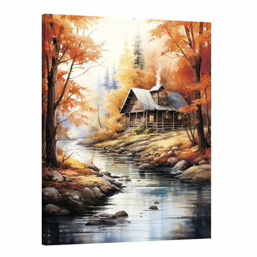 Интерьерная картина 50х70 "Осенний взгляд"