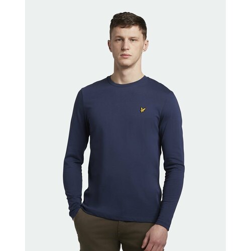 Лонгслив Lyle & Scott, размер S, синий