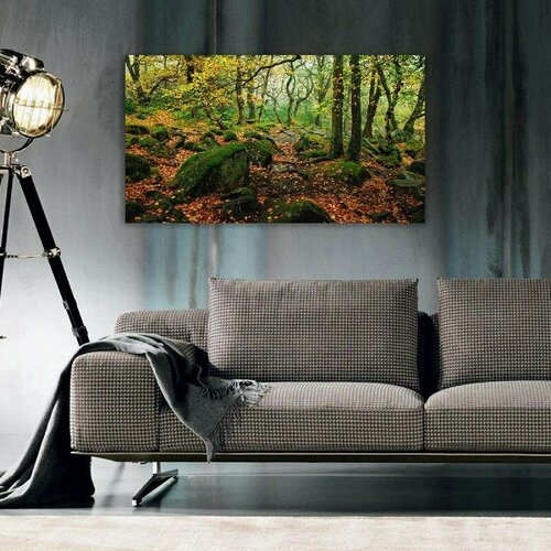 Картина на холсте 60x110 LinxOne "Великобритания природа камни" интерьерная для дома / на стену / на кухню / с подрамником