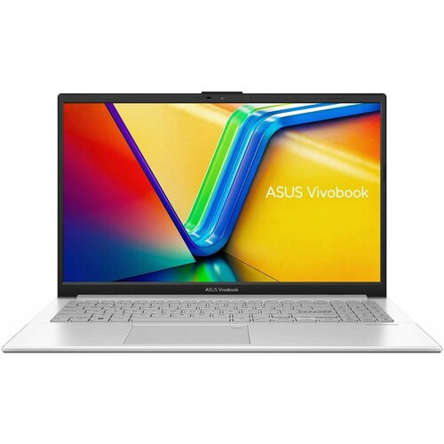 Ноутбук ASUS Vivobook Go E1504GA-BQ149 90NB0ZT1-M005Z0, 15.6", IPS, Intel N200 1ГГц, 4-ядерный, 8ГБ DDR4, 256ГБ SSD, Intel UHD Graphics, без операционной системы, серебристый