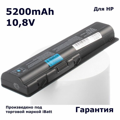 Аккумулятор iBatt 5200mAh, для HP- Pavilion dv6-2120sp dv6-2125er dv6-2146er Presario CQ61-419ER dv4-1045tx dv4-1100