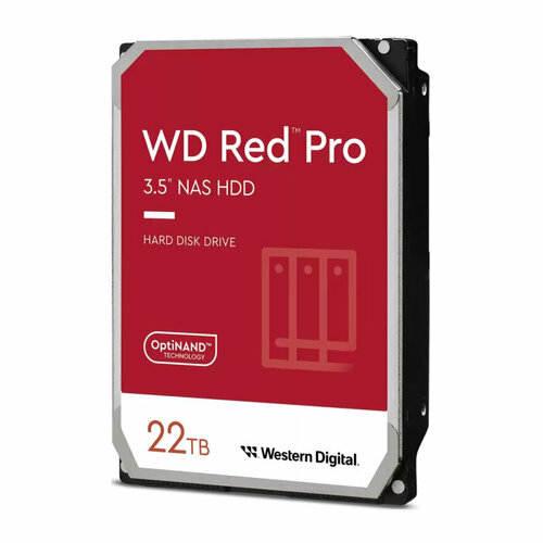 Western Digital 22TB 7200 RPM, SATA 6 Gb/s, CMR, 512 MB Cache, 3.5 WD221KFGX