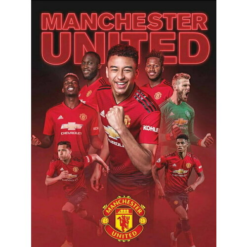 Плакат, постер на холсте Manchester United/Манчестер Юнайтед/спорт. Размер 21 х 30 см